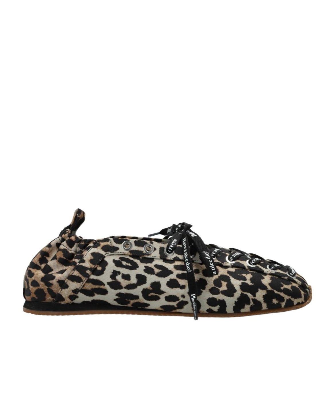 GANNI Ganni Leopard Ballerina Flats